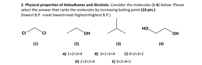Solved 1. Alcohol acidity. (10 pts) Rank the alcohols below | Chegg.com