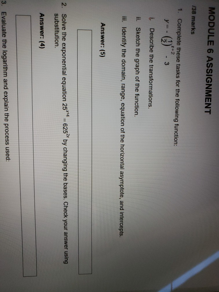 Solved MODULE 6 ASSIGNMENT 138 marks 1. Complete these tasks | Chegg.com