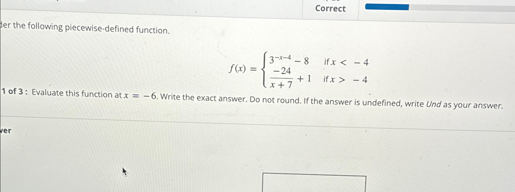 Solved Correctder the following piecewise-defined | Chegg.com