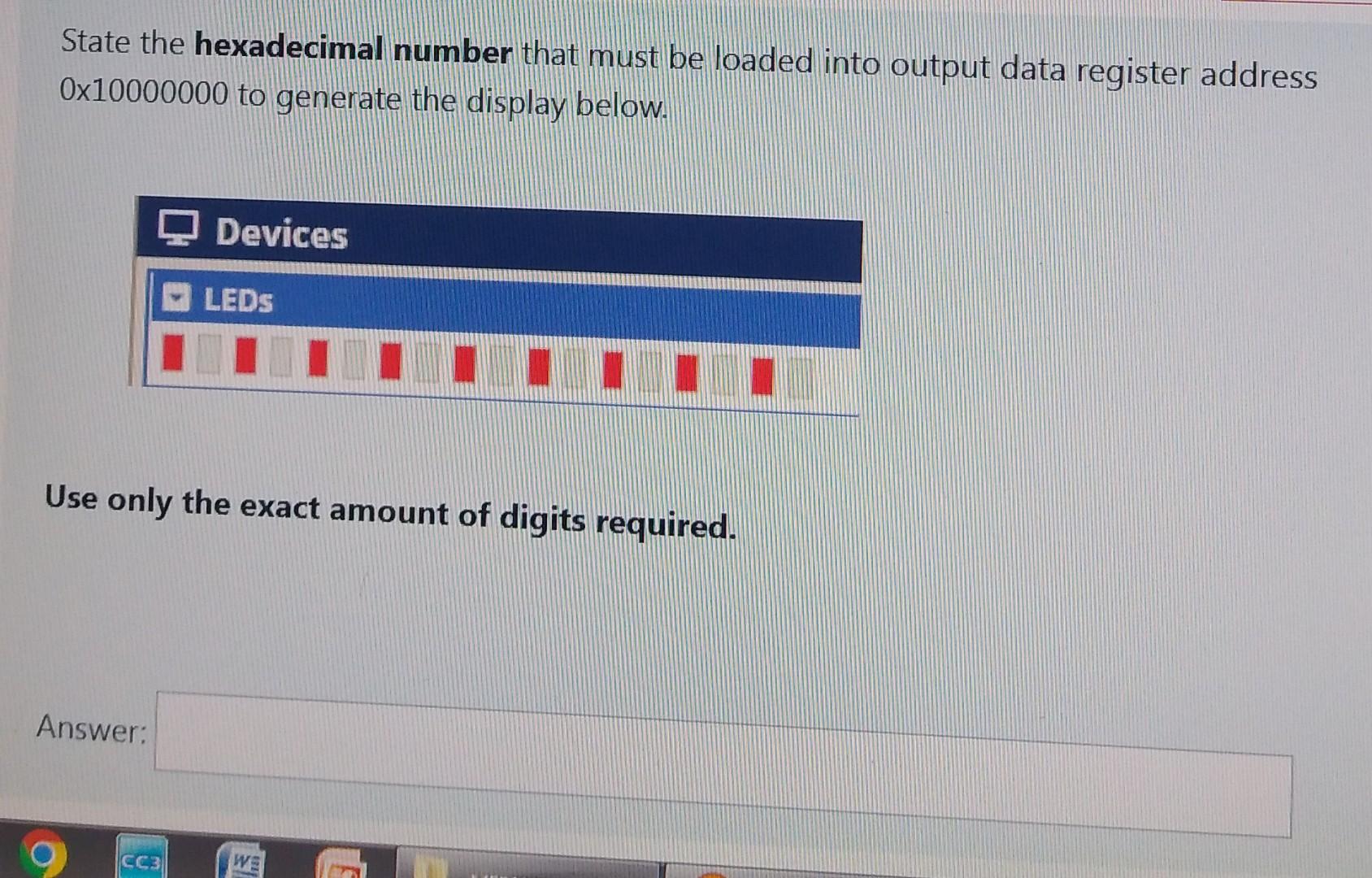 Solved State the hexadecimal number that must be loaded into | Chegg.com