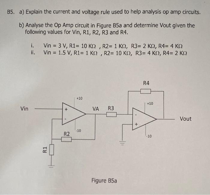 Solved 5. a) Explain the current and voltage rule used to | Chegg.com