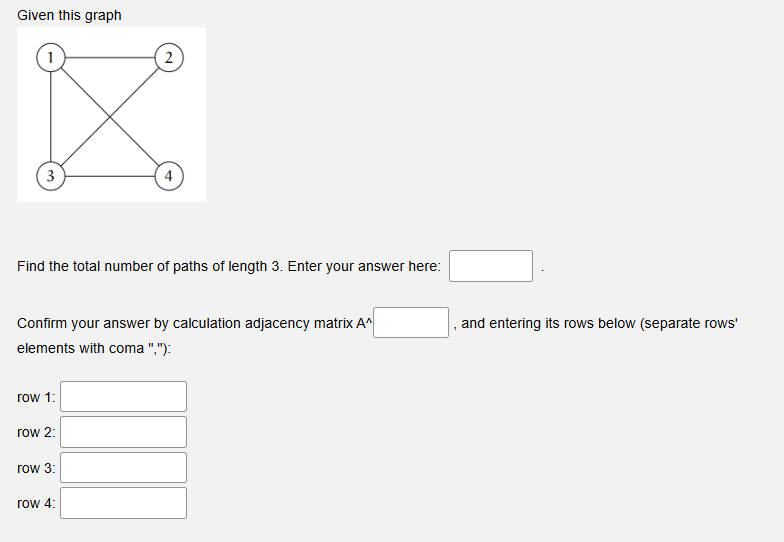 Solved Given this graphFind the total number of paths of | Chegg.com