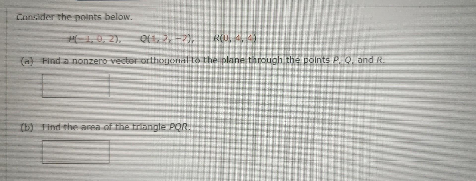 Solved Consider the points below. | Chegg.com