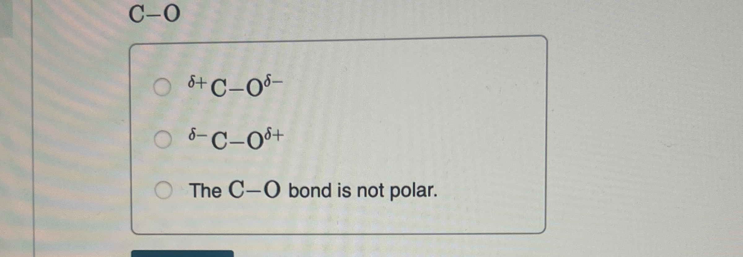 Solved Use symbols to indicate partial charge | Chegg.com