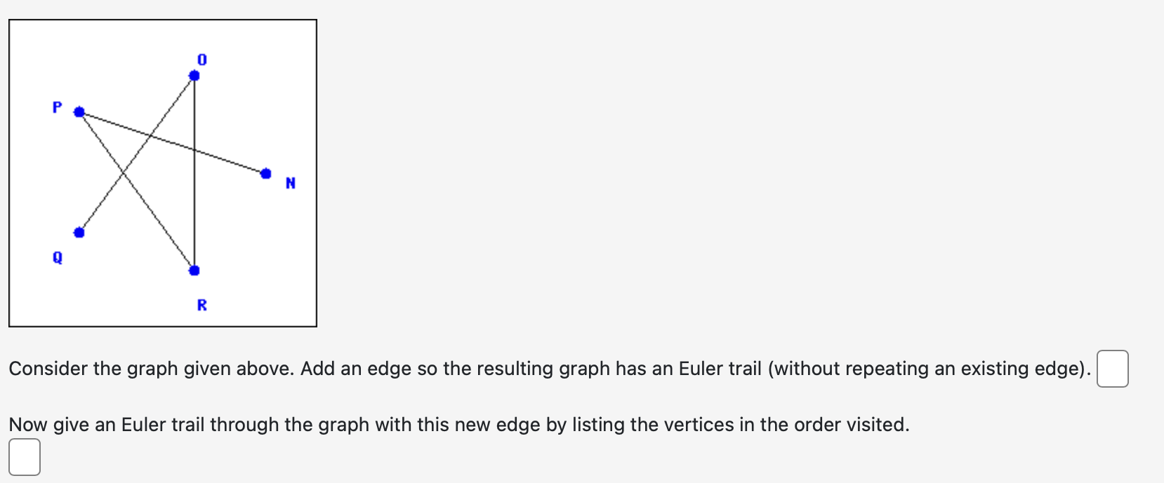 Solved Consider the graph given above. Add an edge so the | Chegg.com