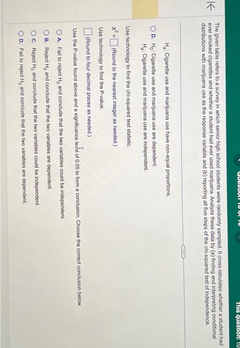 Solved Choose the correct null hypothesis (H0) and | Chegg.com