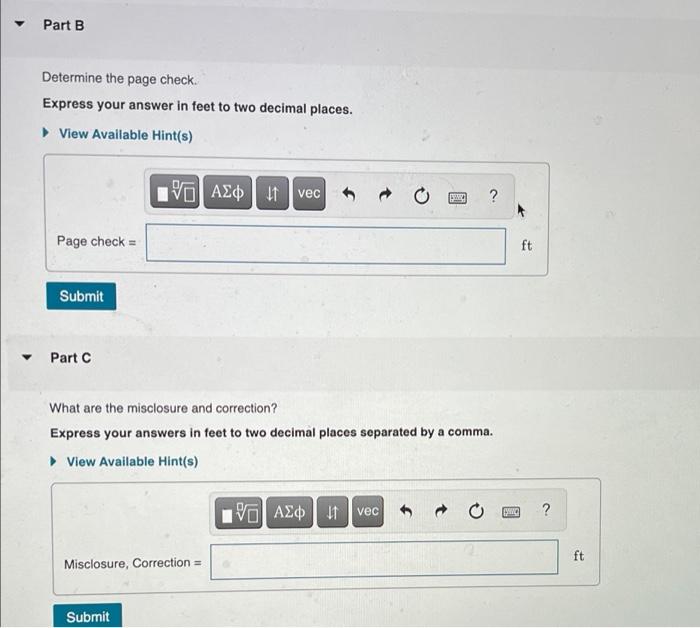 Solved A differential leveling loop began and closed on BM | Chegg.com
