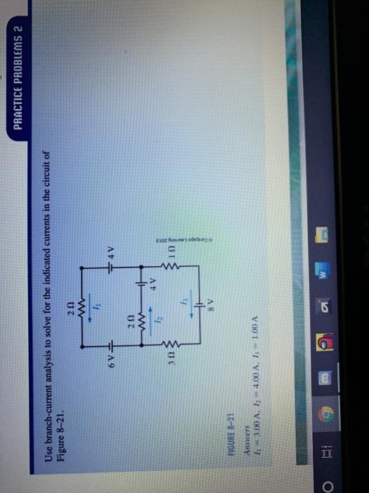 Solved PRACTICE PROBLEMS 2 Use branch-current analysis to | Chegg.com