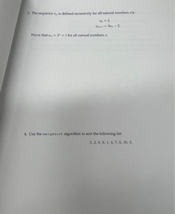 Solved 1. Prove that for all positive integers n | Chegg.com