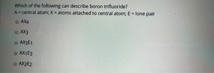Solved Which of the following can describe boron | Chegg.com
