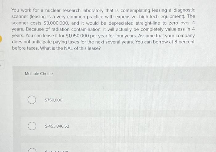 Solved You work for a nuclear research laboratory that is | Chegg.com