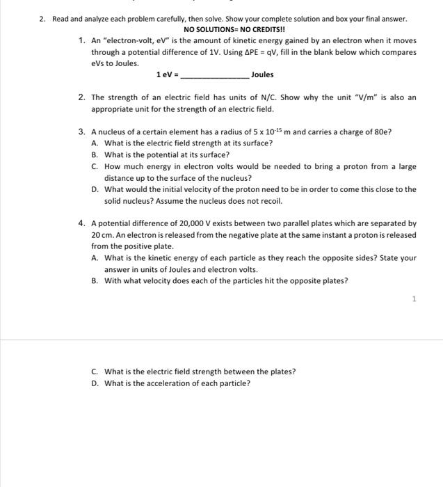 Solved 2 Read And Analyze Each Problem Carefully Then 8227