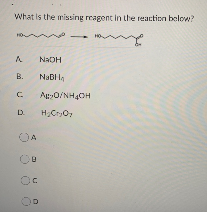 Solved What is the missing reagent in the reaction below? Br | Chegg.com