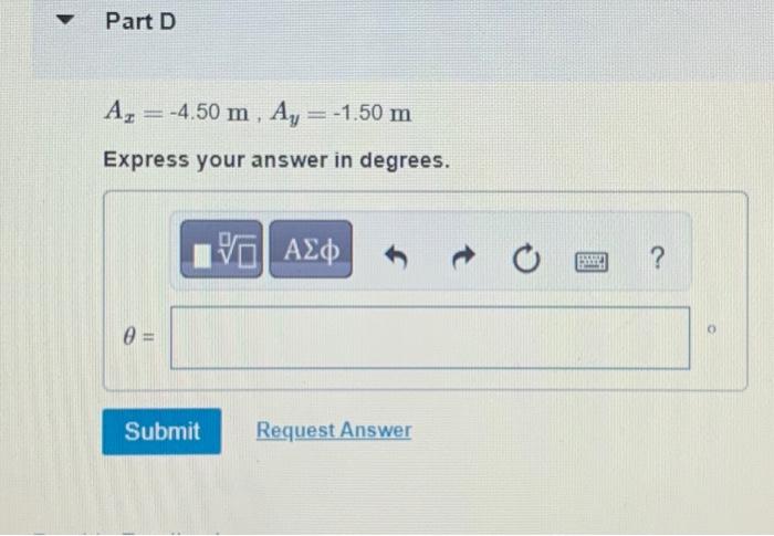 Solved Let θ be the angle that the vector A makes with the | Chegg.com