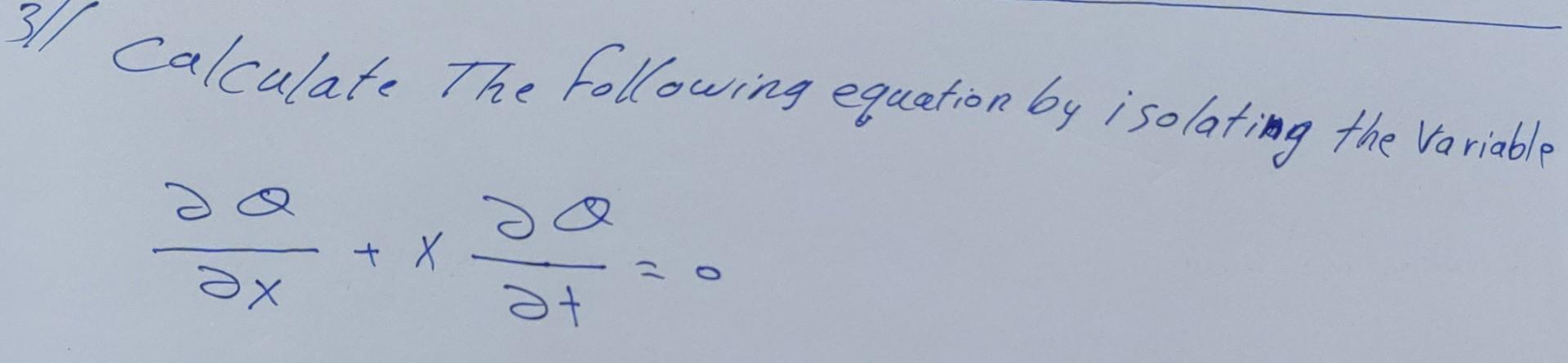 Solved calculate the following equation by isolating the | Chegg.com