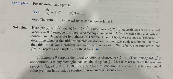 Solved 29. (a) For the initial value problem (12) of Example | Chegg.com