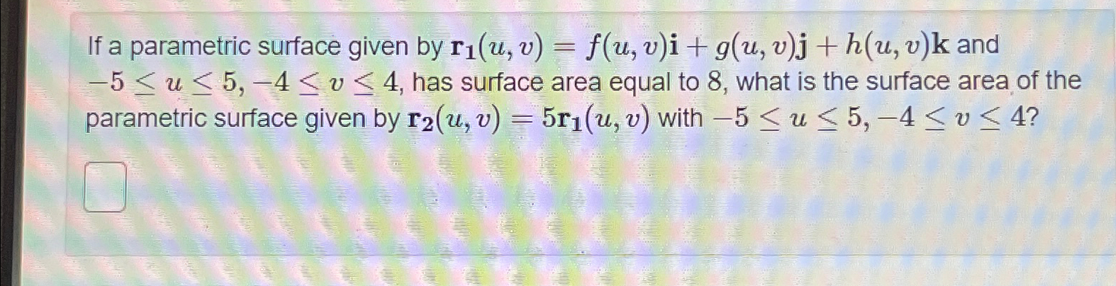 Solved If a parametric surface given by | Chegg.com