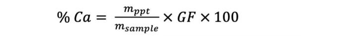 Solved Gravimetric Determination of CalciumThings used: | Chegg.com