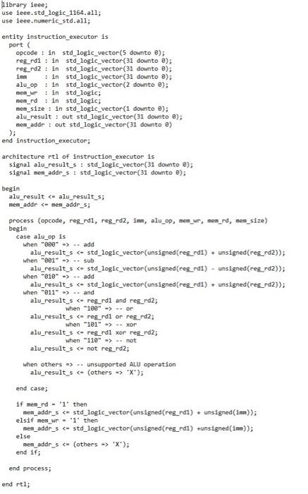 Solved write a top model vhdl code that make this components | Chegg.com