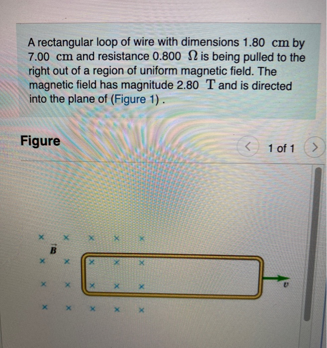 Solved A rectangular loop of wire with dimensions 1.80 cm by | Chegg.com