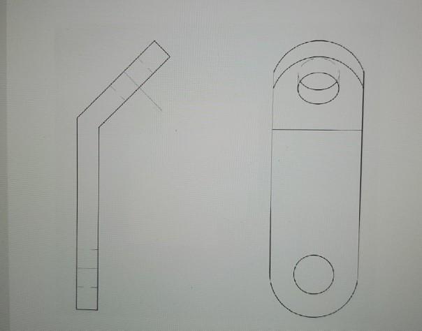 Solved draw a full auxiliary view. draw in between the two | Chegg.com