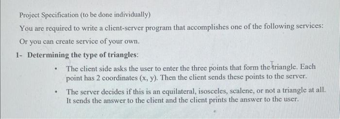 Solved You are required to write a client-server program | Chegg.com