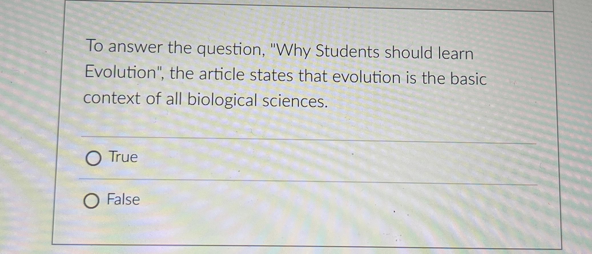 Solved To answer the question, "Why Students should learn | Chegg.com