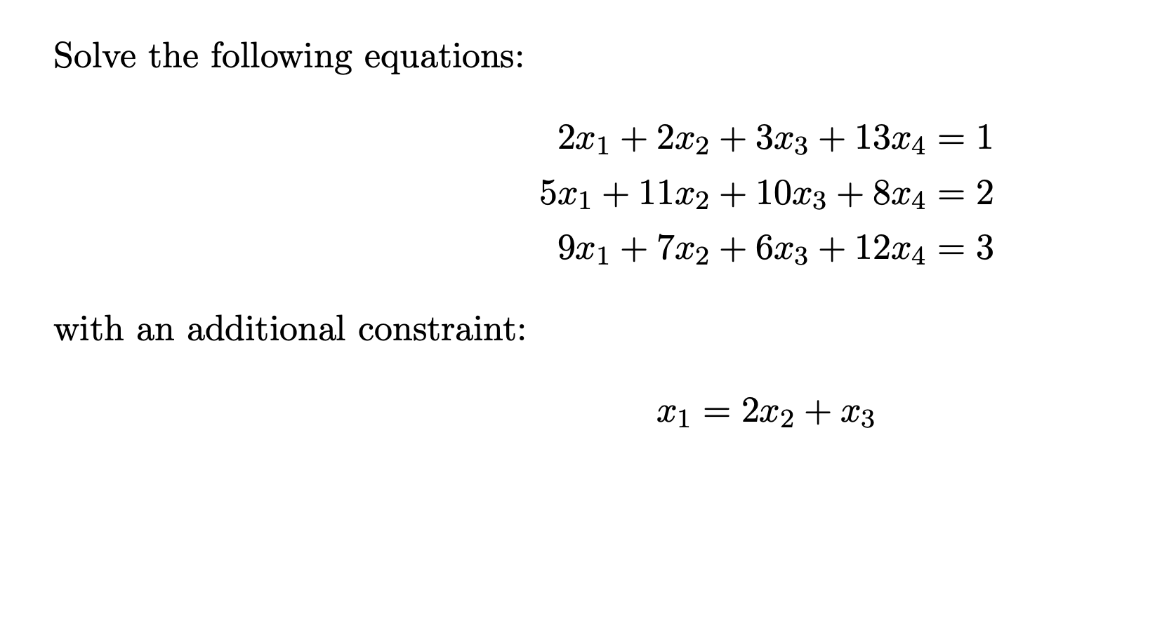 Solved Solve the following | Chegg.com
