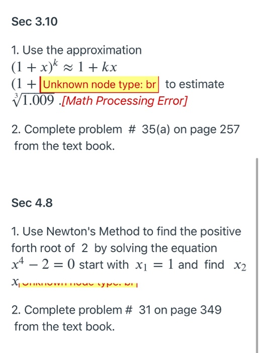 Solved Sec 310 1 Use The Approximation 1 X ~ 1kx 1 
