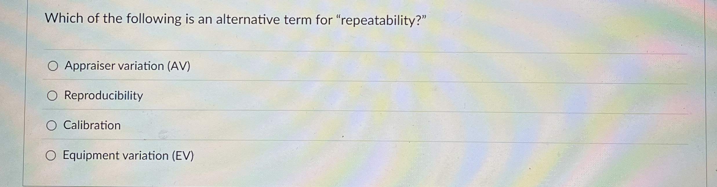 Solved Which of the following is an alternative term for | Chegg.com