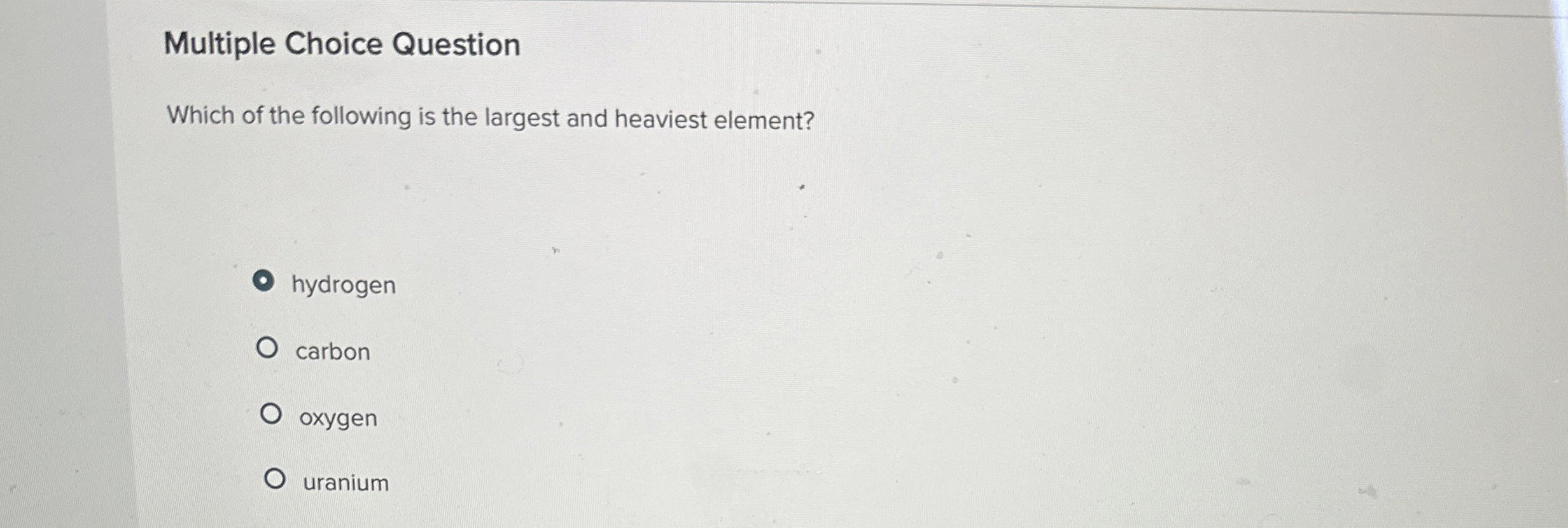 Solved Multiple Choice QuestionWhich of the following is the | Chegg.com