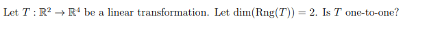 Solved Let T:R2→R4 ﻿be a linear transformation. Let | Chegg.com