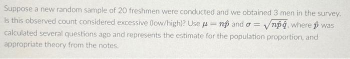 Solved a. this is a lower than expected numberb. not enough | Chegg.com