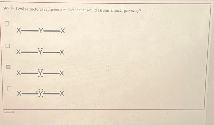 Solved Which Lewis structures represent a molecule that | Chegg.com