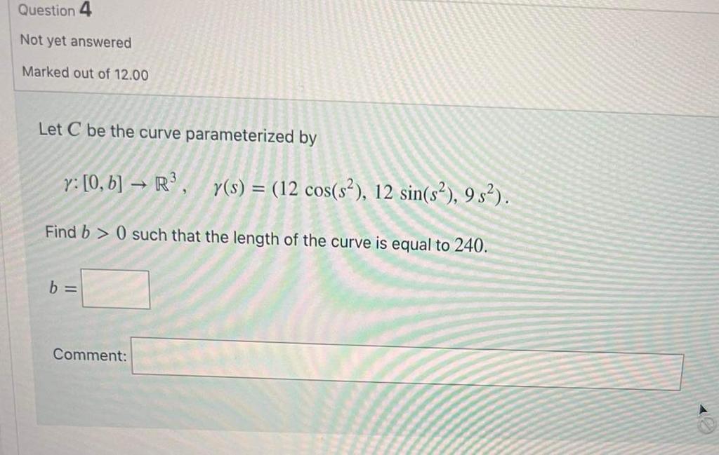 Solved Let C be the curve parameterized by | Chegg.com