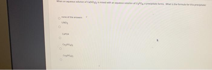 Solved When an aqueous solution of CHNO3)smeed with an | Chegg.com