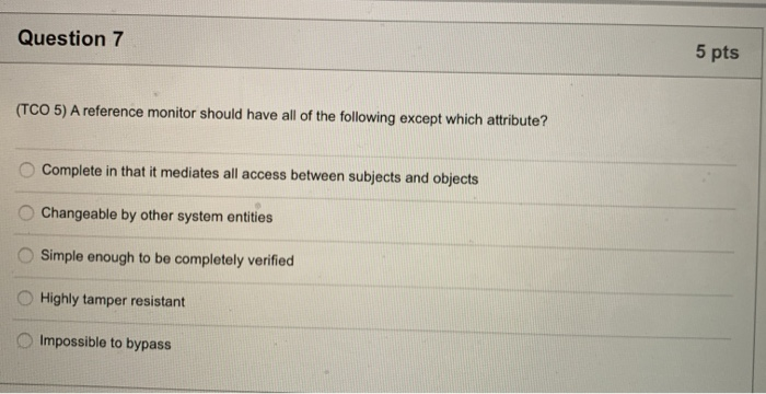 Solved ion 2 5 Pts TCO 3 A User Cannot Access A Fi
