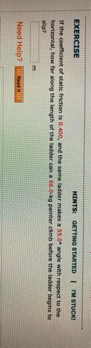 Solved EXERCISE HINTS: GETTING STARTED I'M STUCKI If the | Chegg.com