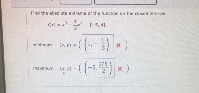 Solved Consider the following function. f(x)=3x3−lnx (a) | Chegg.com