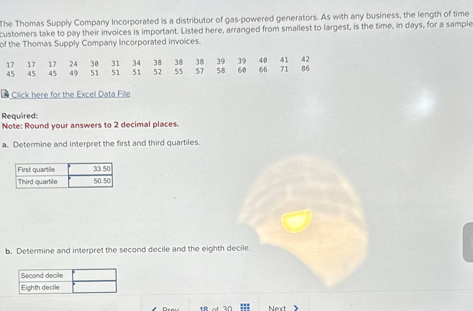 Solved The Thomas Supply Company Incorporated is a | Chegg.com