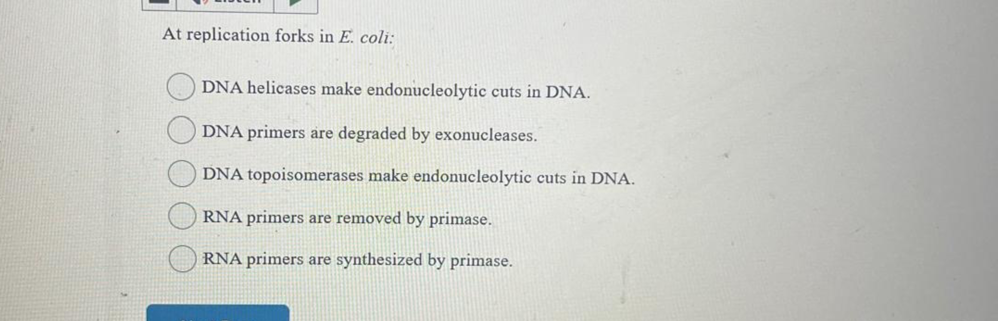 Solved At replication forks in E. ﻿coli:DNA helicases make | Chegg.com