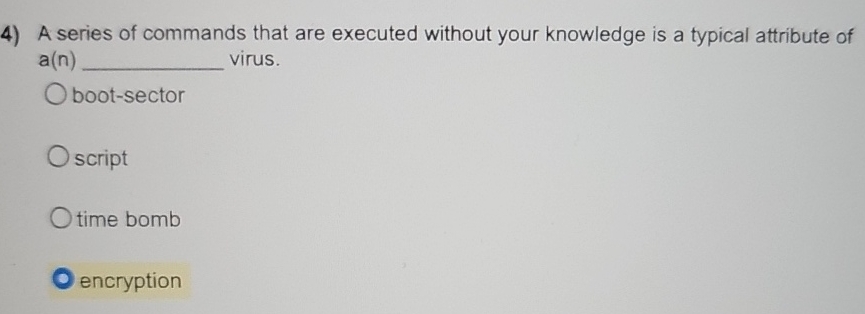 Solved A series of commands that are executed without your | Chegg.com