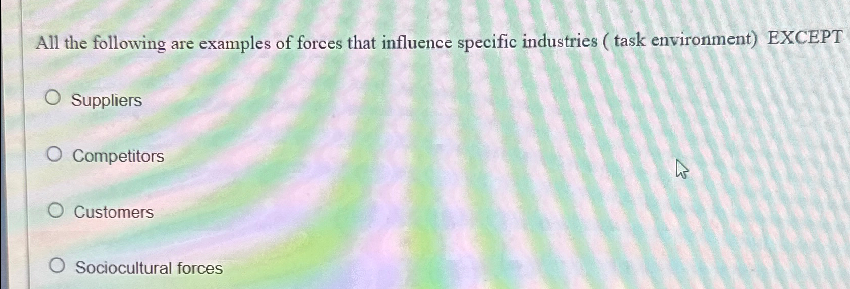 Solved All the following are examples of forces that | Chegg.com