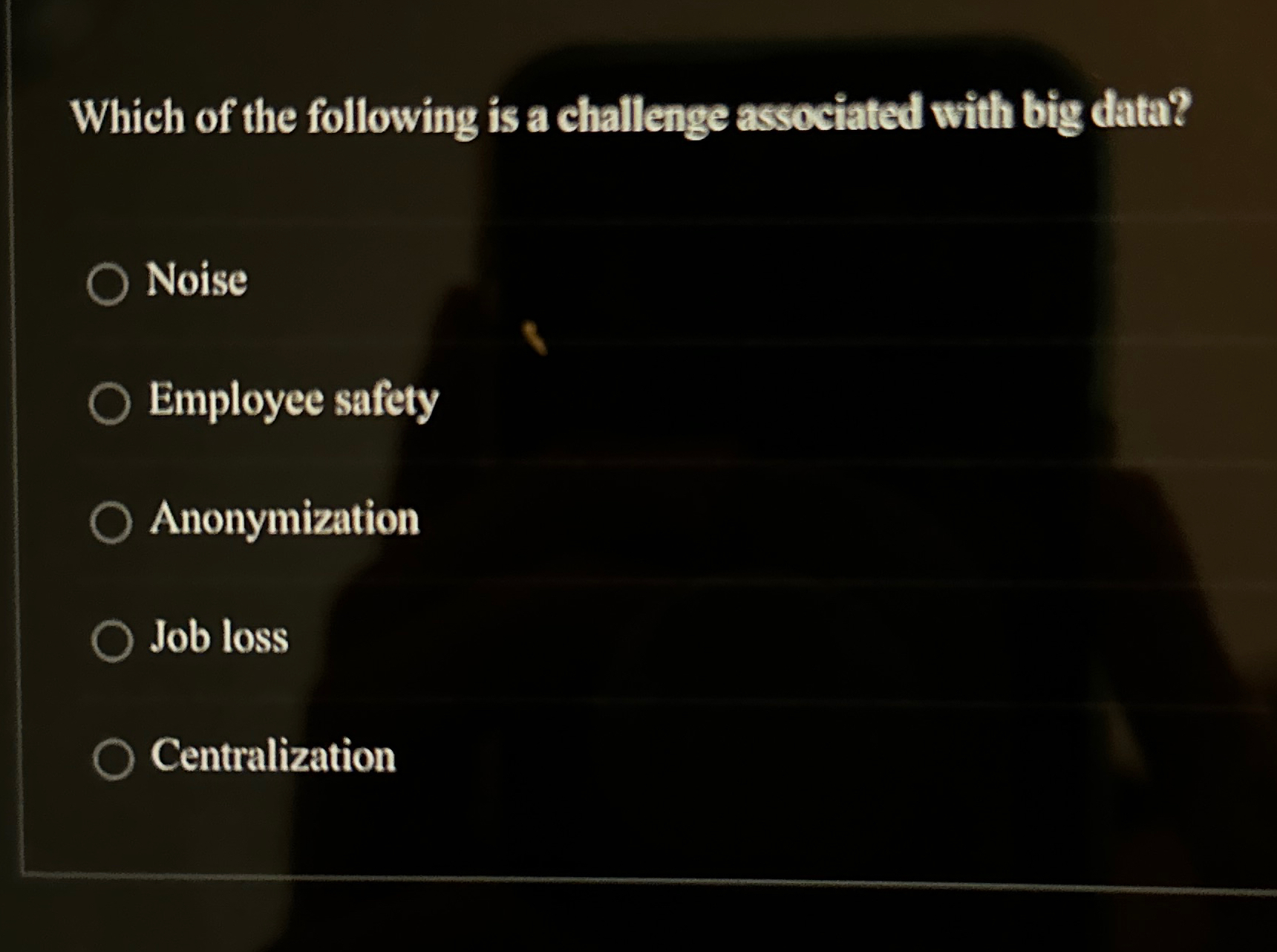 Solved Which of the following is a challenge associated with | Chegg.com