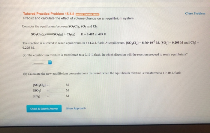 Solved Tutored Practice Problem 15 4 1 Cons Predict And