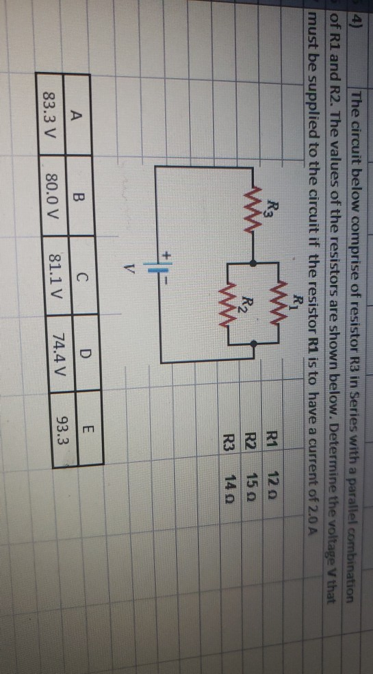 Solved The circuit below comprise of resistor R3 in Series | Chegg.com