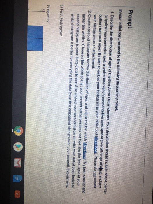 Solved Prompt In your initial post, respond to the following | Chegg.com