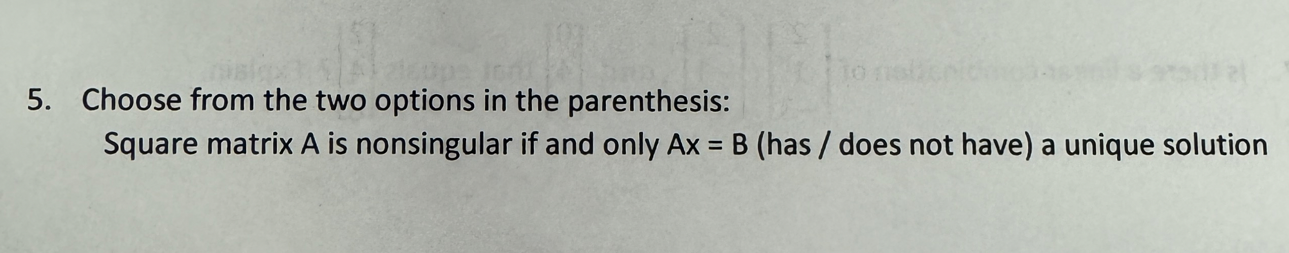 Solved Choose from the two options in the parenthesis:Square | Chegg.com