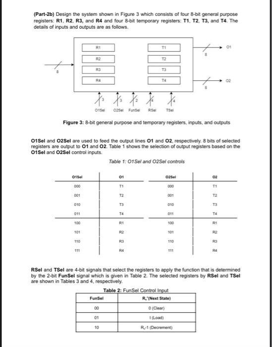 (Part-2) Design a register file (a structure that | Chegg.com