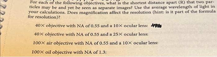 Solved For each of the following objectives, what is the | Chegg.com